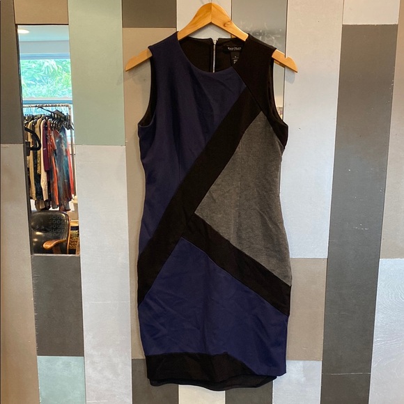 White House Black Market | Dresses | Whbm Colorblock Sleeveless Midi ...